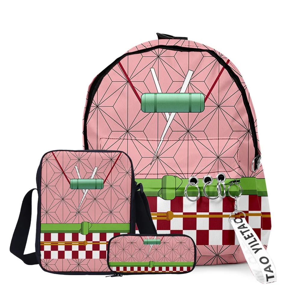 Anime Demon Slayer Kimetsu No Yaiba Waterproof Backpack - KawaiiMerch.com