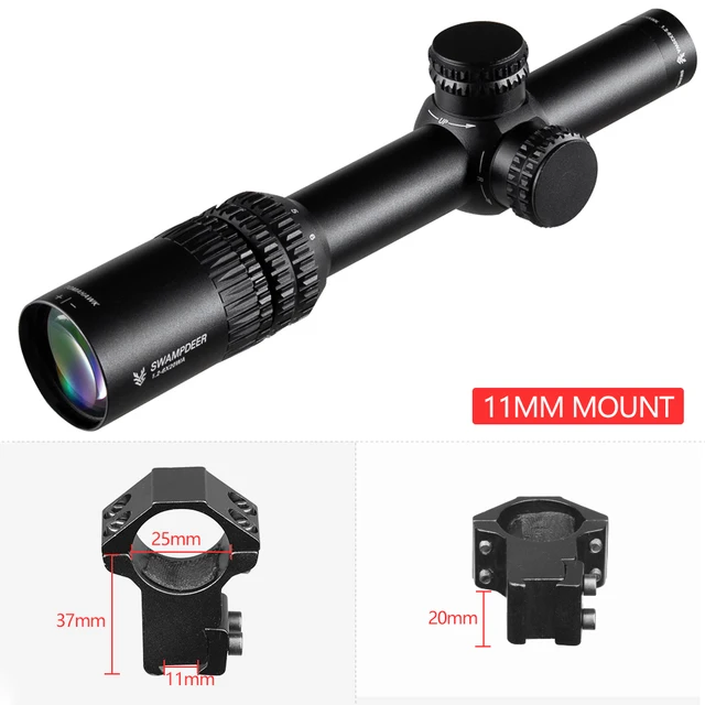 SWAMP DEER 1.2-6X20 Scope Tactical Optic Cross Sight Riflescope Hunting ...