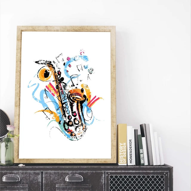 Saxophone Art Painting
