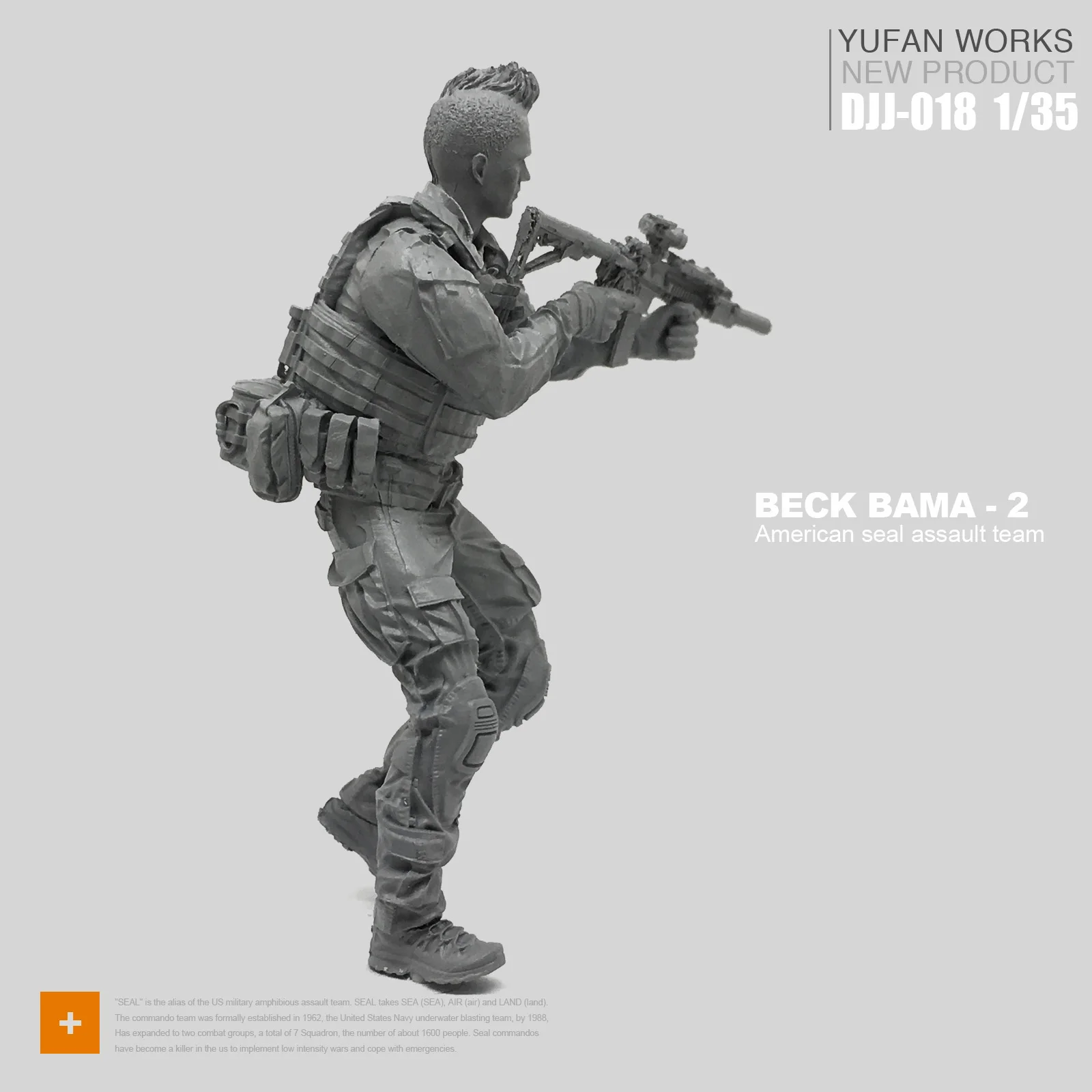 Yufan Model 1/35 Figure Model Kit Resin Soldier Seals Djj 18|Model ...