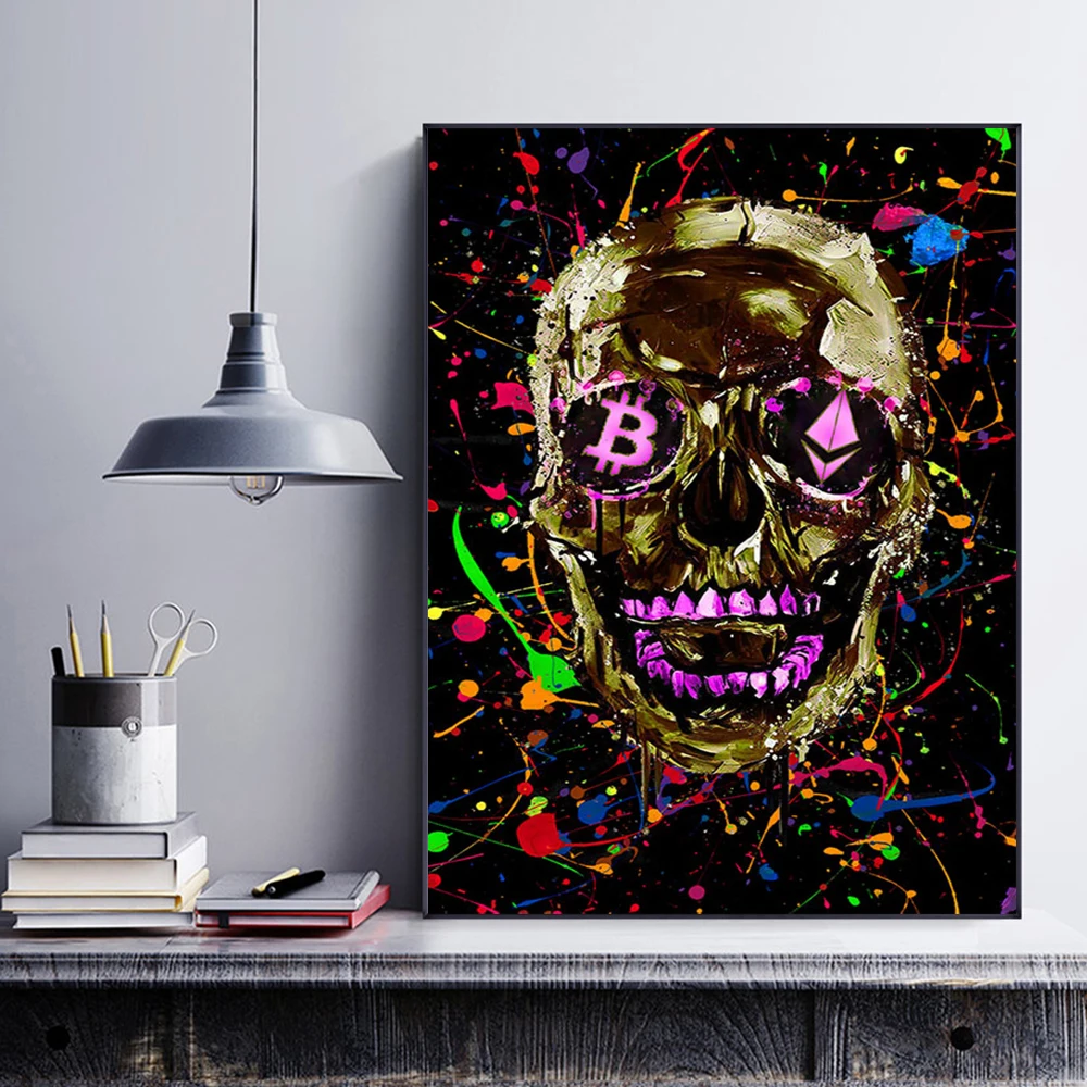 Ethereum Coined Skull Art & Collectibles Digital Prints etna.com.pe