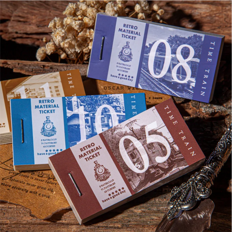 62pcs-lot-Memo-Pads-Sticky-Notes-Time-light-train-series-Scrapbooking ...