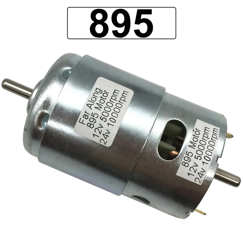 Powerful 12v Electric Dc Motor 895 High Speed 5000/10000rpm Reversible ...