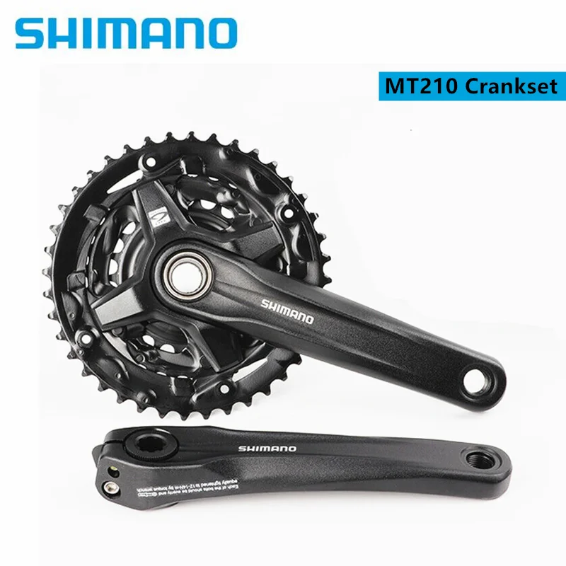 Shimano Alivio MT210 2-Piece 170mm 44-32-22T 3x9 Speed MTB Mountain Bike Bicycle Crankset With ...