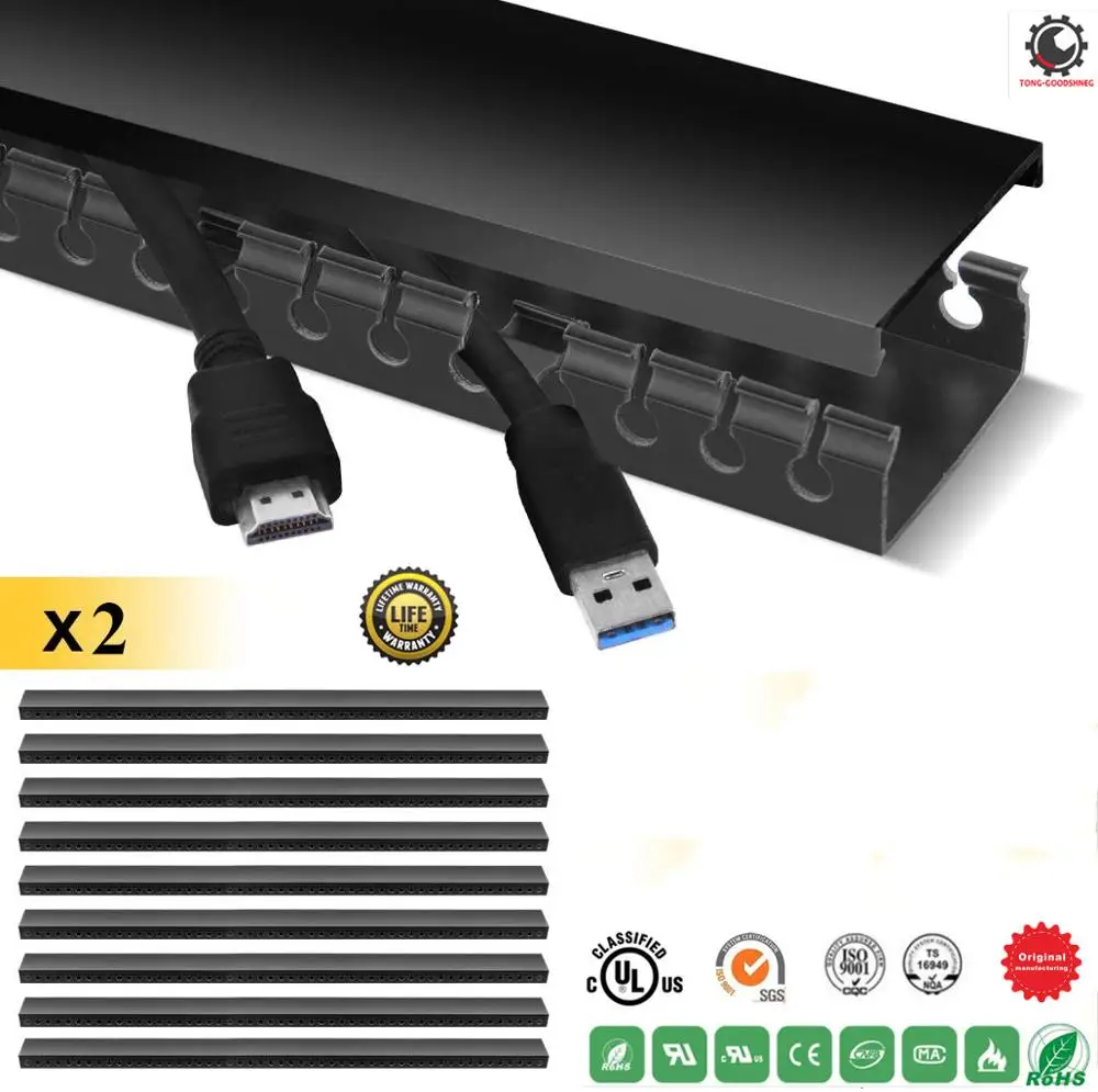 Cable Raceway Kit,Cable Management System Open Slot Wiring Raceway Duct ...