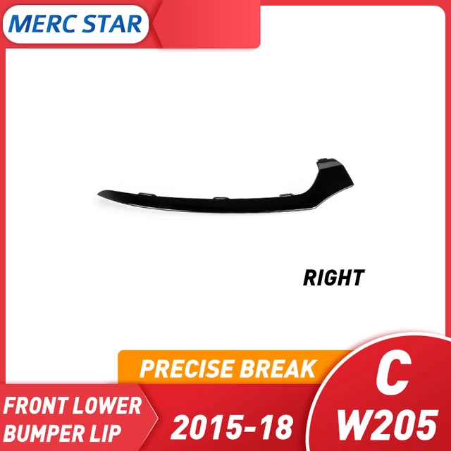 Front Bumper Lip separator chrome molding, cover for Class C W205 C300 ...