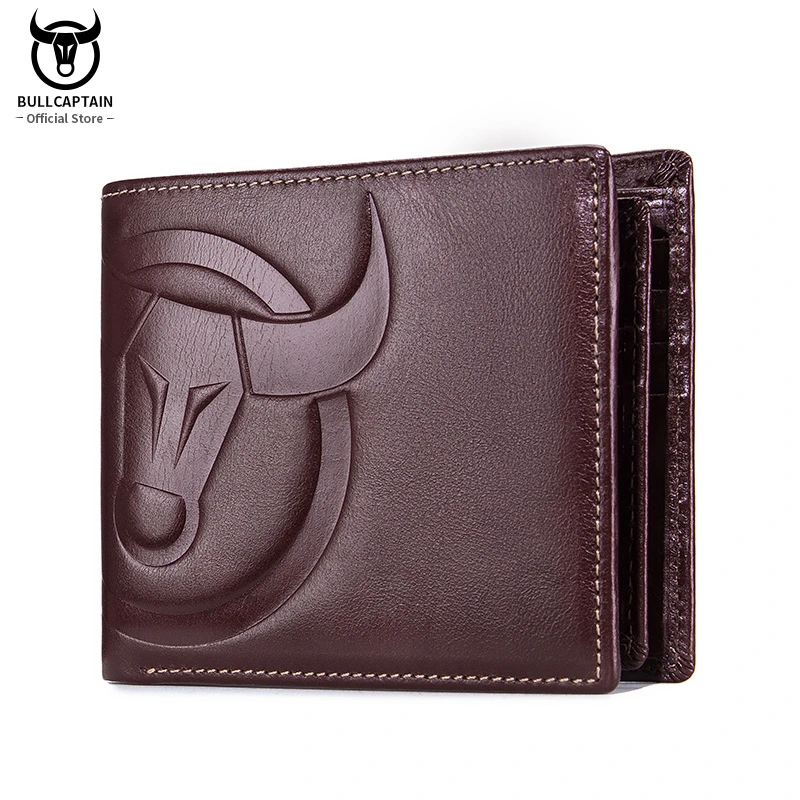 Bullcaptain Fashion Big Logo Man Wallet High Quality Rfid Wallet Coin ...