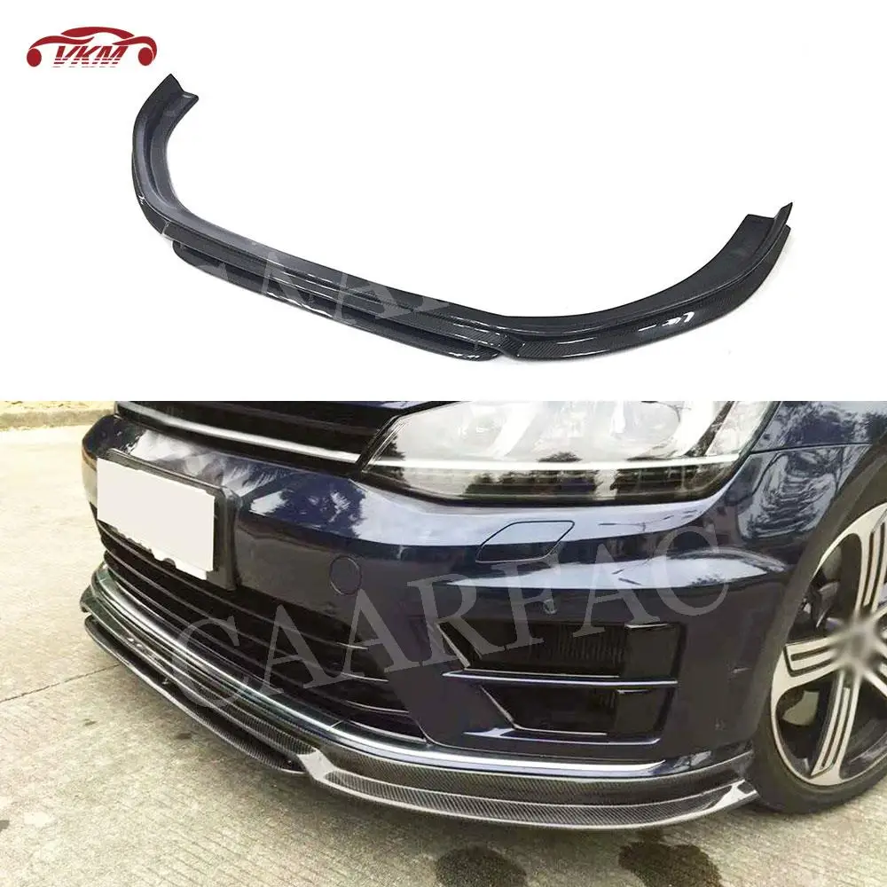Carbon Fiber Car Front Bumper Lip Spoiler for Volkswagen Golf 7 MK7 VII ...