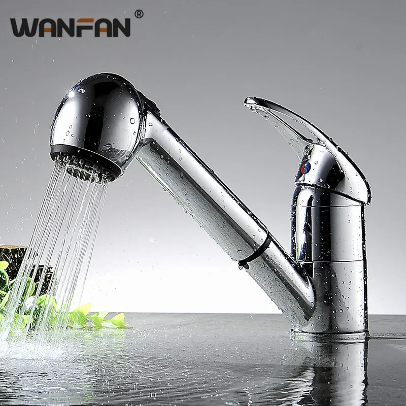 Mutfak musluk Pull Out püskürtücü musluklar 360 derece döner vinç ...