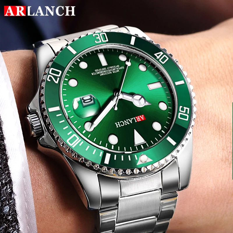ARLANCH Luxury Men Watches Business Steel Water proof Automatic ...