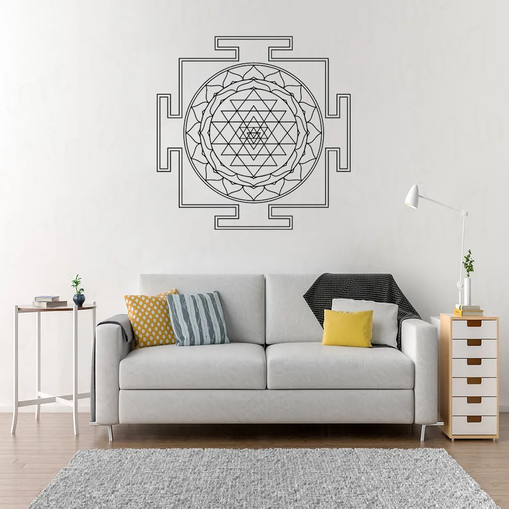 Sri-Yantra-Mandala-Decal-Wall-Room-Decor-Art-Vinyl-Sticker-Mural-Yantra ...
