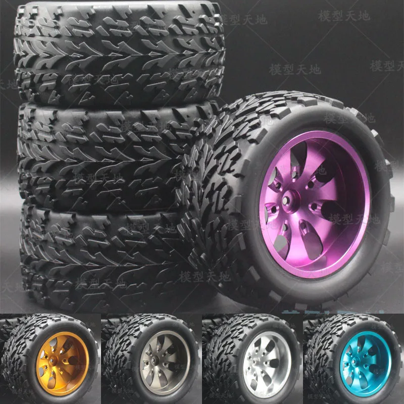 4pcs-Alloy-Metal-Wheel-Rims-115MM-Bigfoot-tires-1-10-RC-Car-Off-Road ...