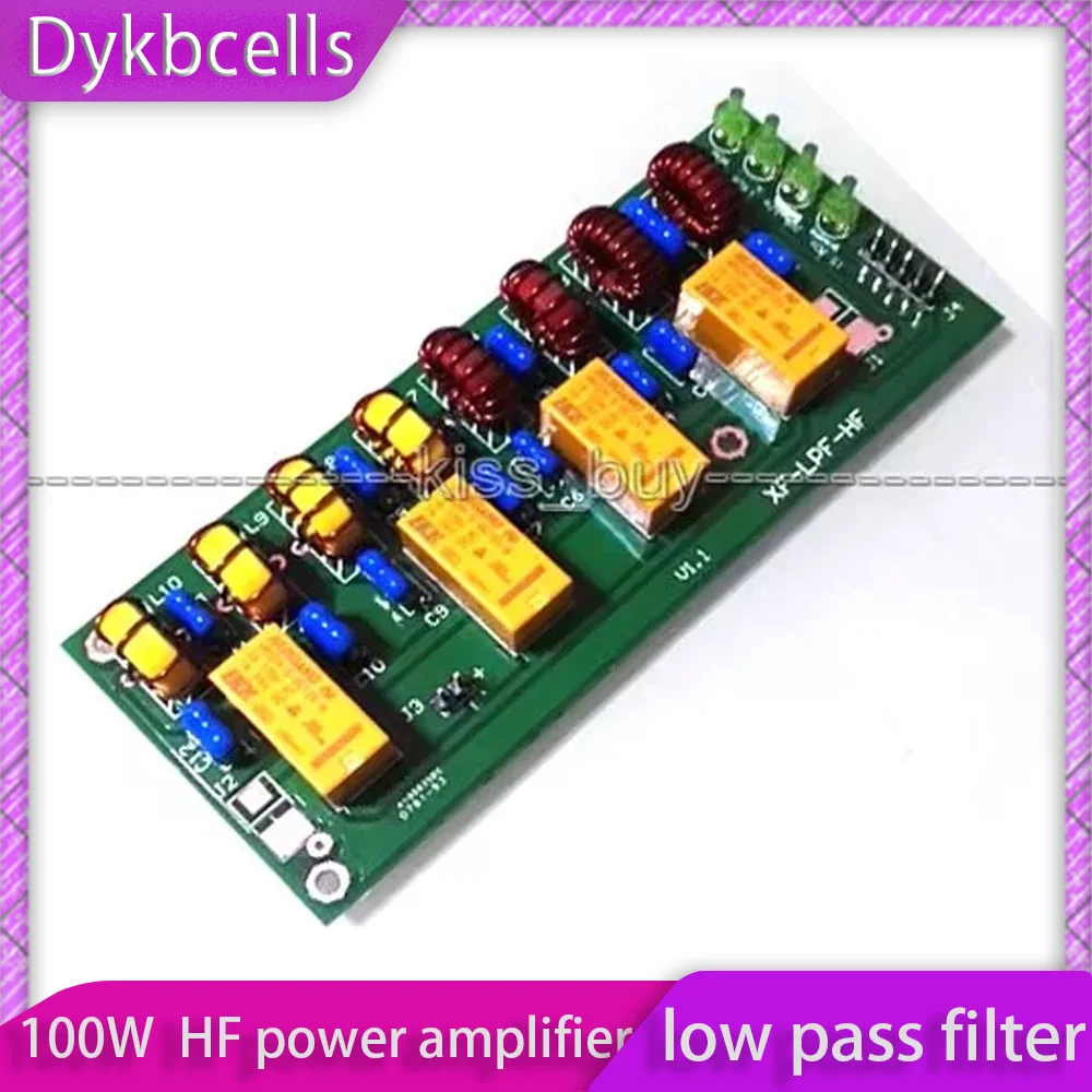 AMPLIFICADOR DE POTENCIA montado dc 12v 100W 3,5 Mhz 30Mhz HF filtro de ...