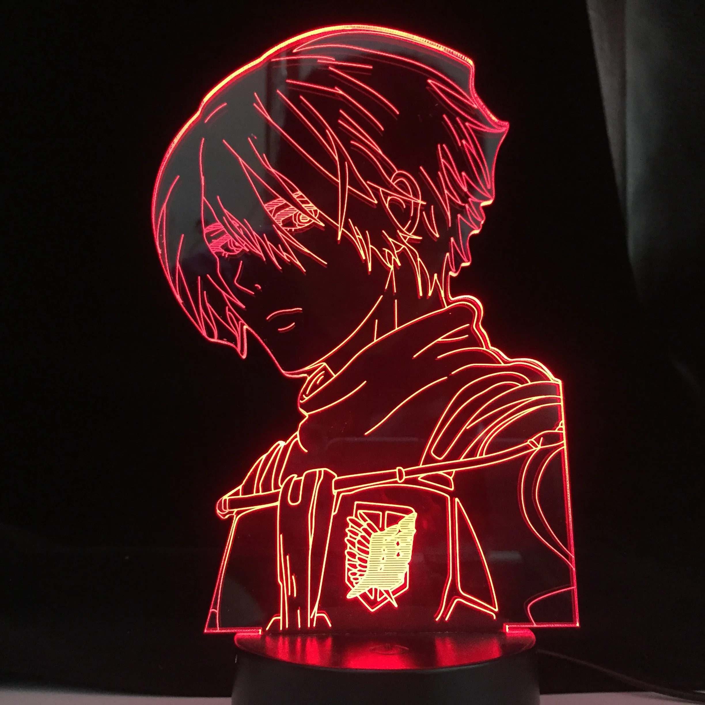 Shingeki No Kyojin Light Anime Lamp Attack on Titan 4 Mikasa Ackerman ...