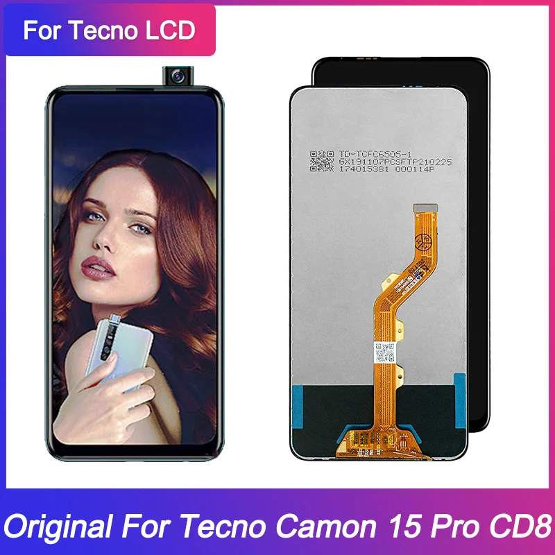 For Tecno Camon 15 Pro CD8 Full LCD Display Assembly Complete Touch ...