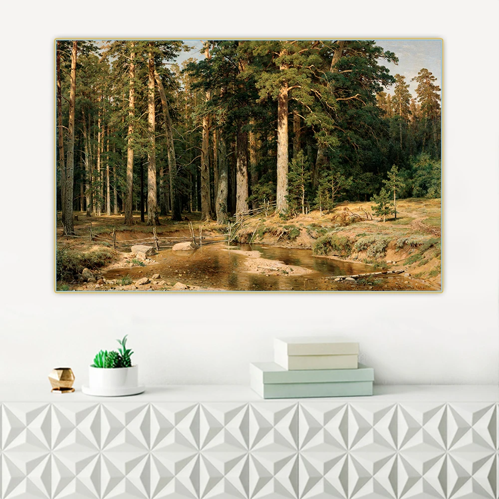 Ivan-Shishkin-Mast-Tree-Grove-Canvas-Oil-Painting-Art-Aesthetic-Poster ...