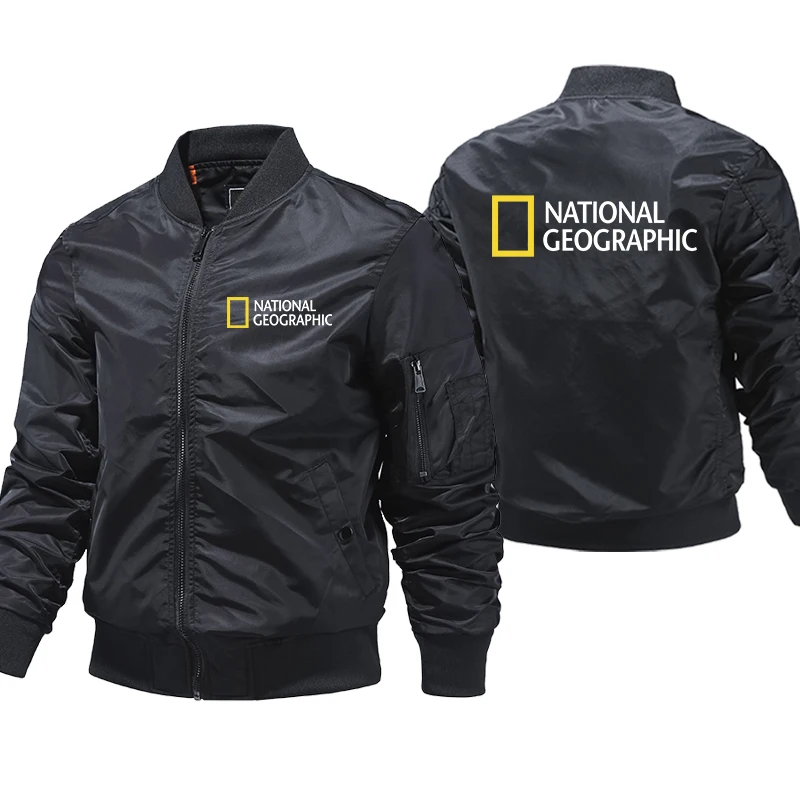 Mens bomber jackets National Geographic jacket streetwear hombre Spring ...