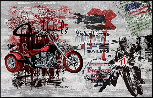 Motorcycle Graffiti Art