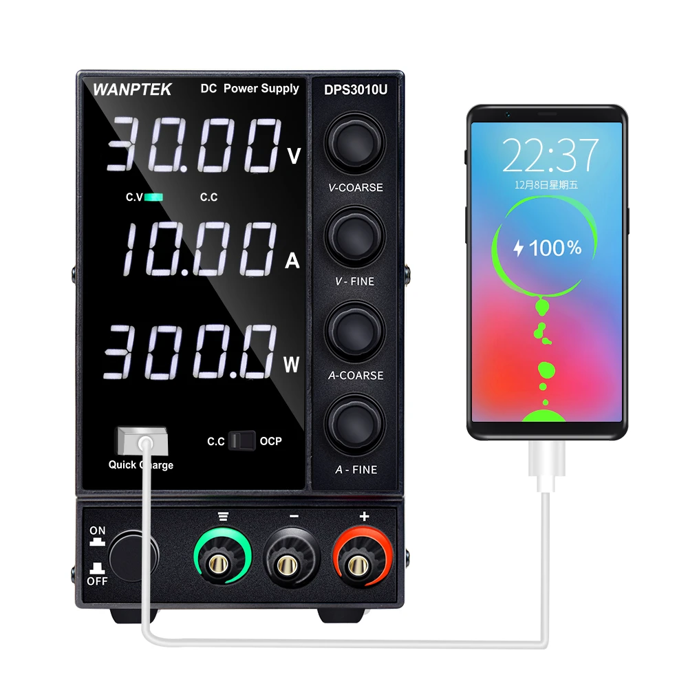 Wanptek Dps3010u Switching Dc Laboratory Power Supply Adjustable Led Digital Lab Bench Power ...