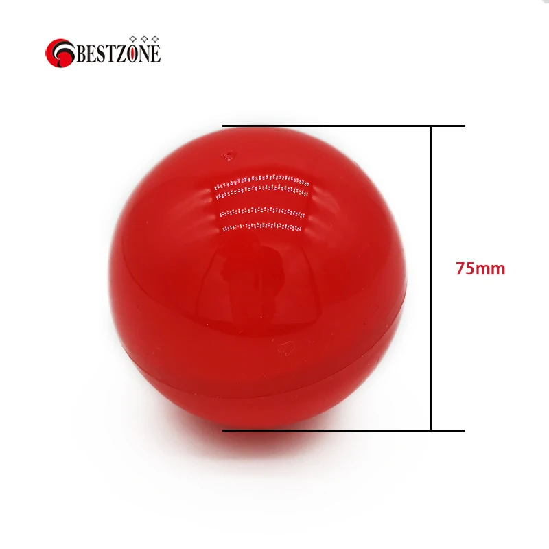 Red Empty Plastic Capsules Toy 100 Pcs/Lot Diameter 75 MM 3" Sphere ...