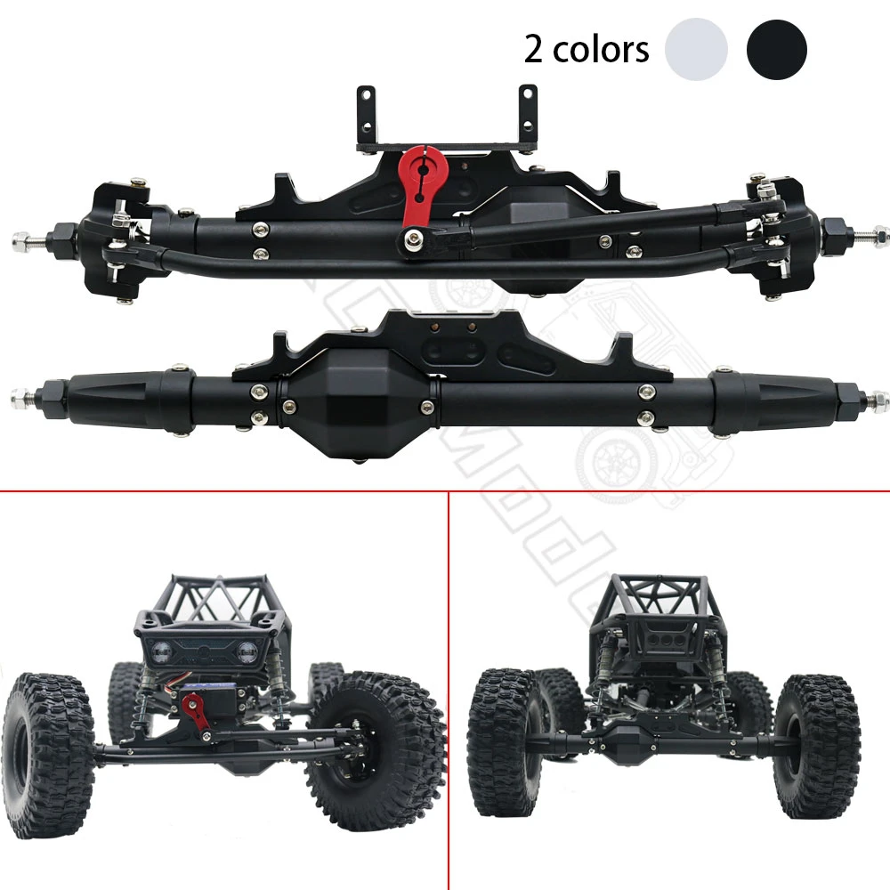 Cnc Diamond-shaped Aluminum Complete Front & Rear Axle For 1/10 Rc ...