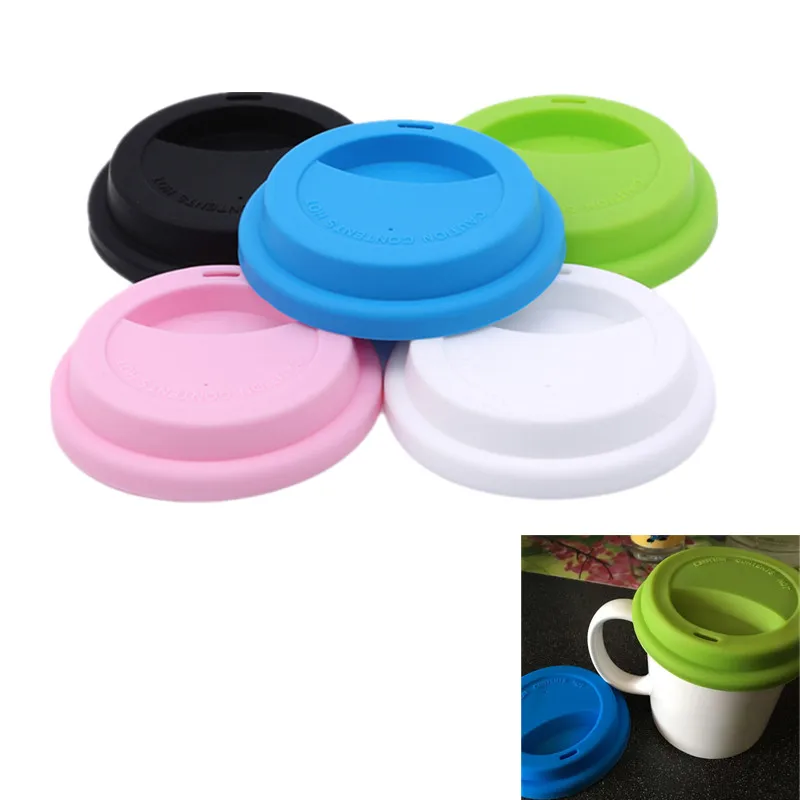 Silicone Insulation Leakproof Cup Lid Heat Resistant Anti-dust Mug ...