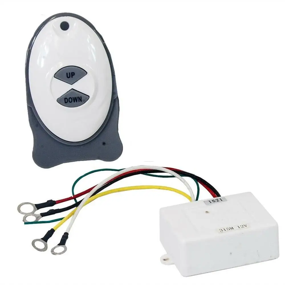 Boat-Anchor-Winch-Pontoon-Windlass-Wireless-Remote-Switch-Kit-Sail-Trim ...
