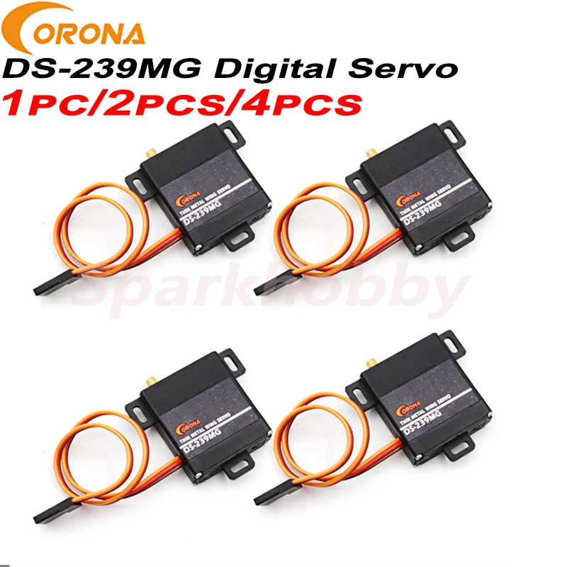 1PC/2PCS/4PCS Corona DS-239MG Digital Servo Metal gear Servo 4.0kg/0 ...