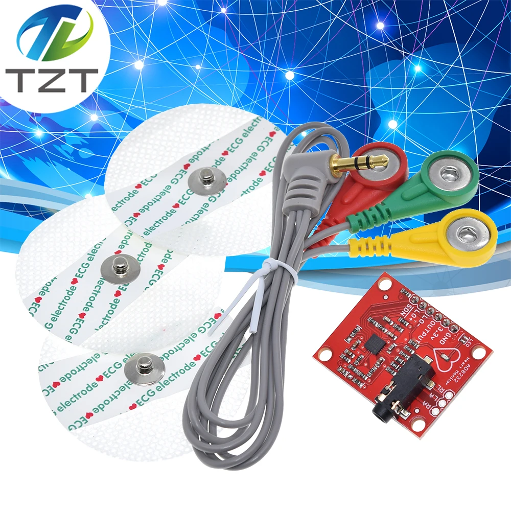 TZT-Ecg-module-AD8232-ecg-measurement-pulse-heart-ecg-monitoring-sensor ...