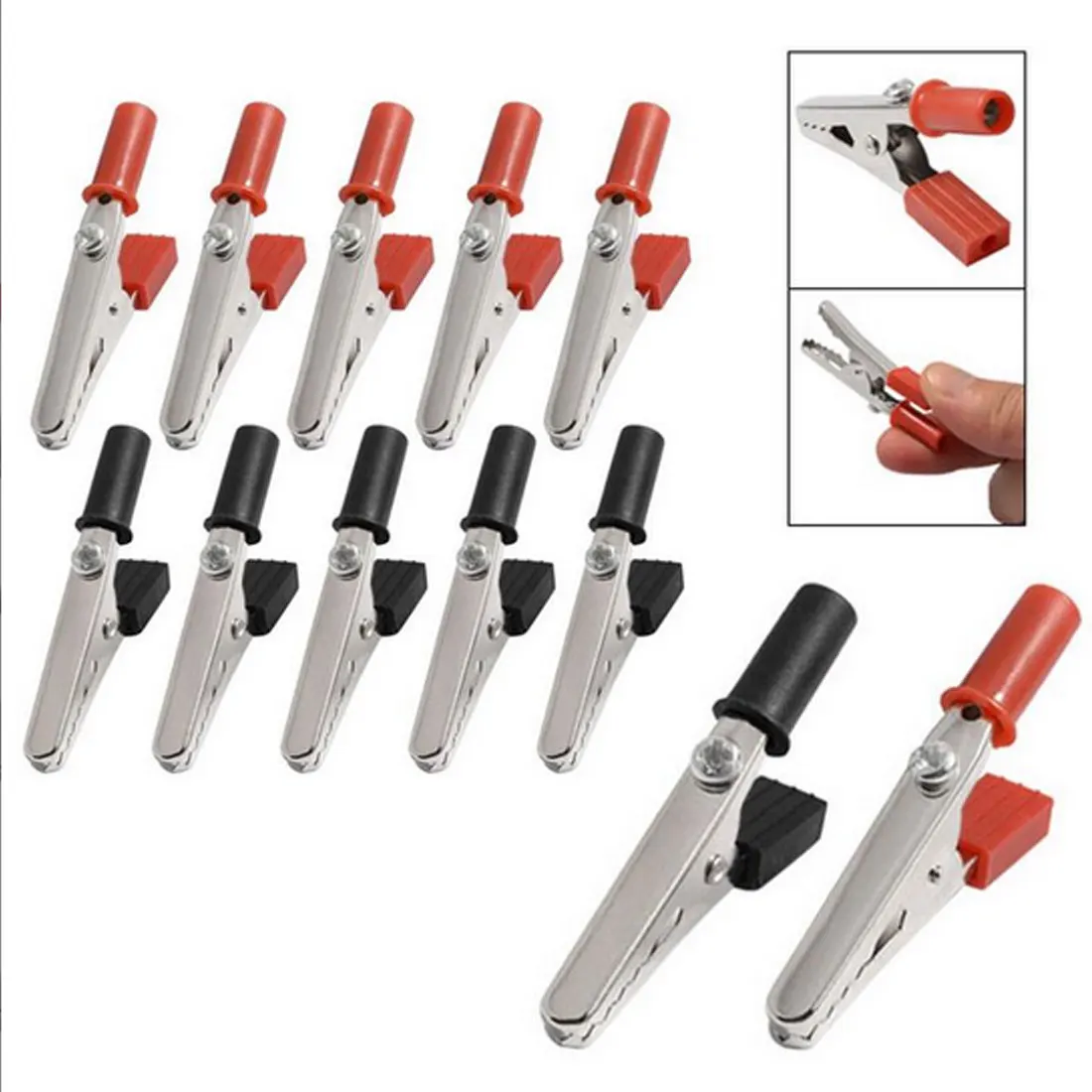 10pcs/lot 28MM Metal Alligator Clip G98 Crocodile Electrical Clamp for ...