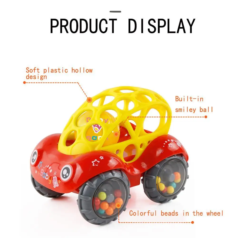 Детская игрушечная машинка, мягкая резиновая игрушка, детский ручной ...