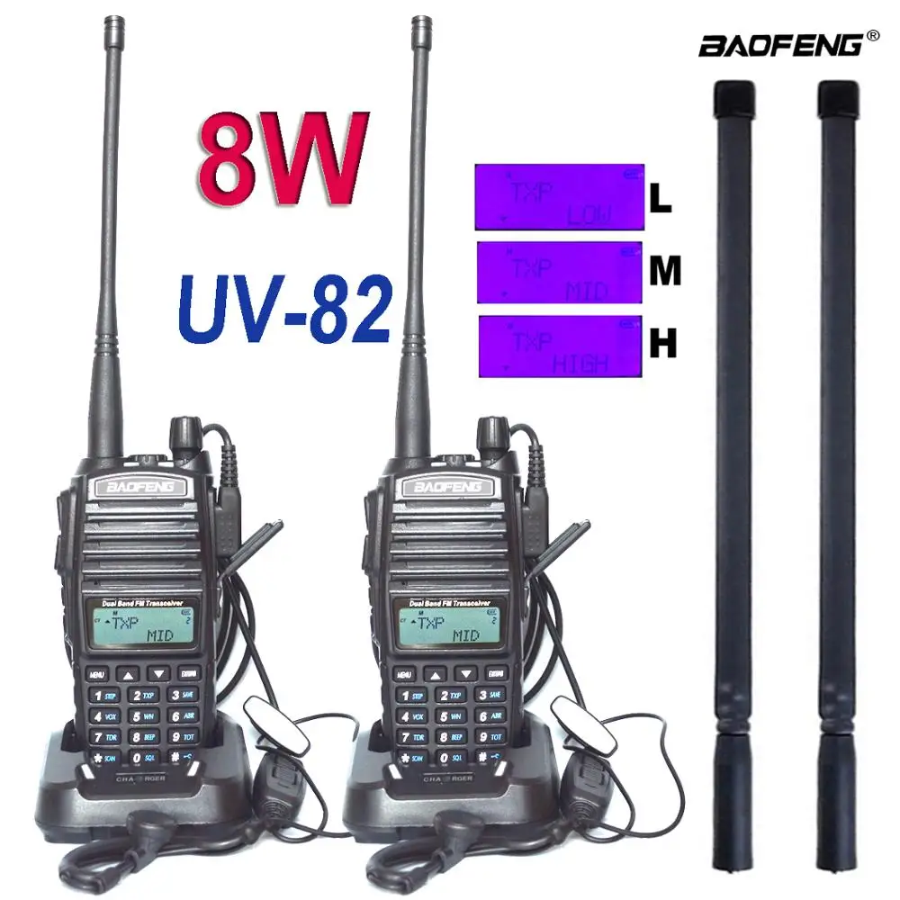 Radio 8 Baofeng | Amador Amador | Baofeng Uv-82 | Walkie Talkie | Radio Amador - 2pcs Uv-82 ...