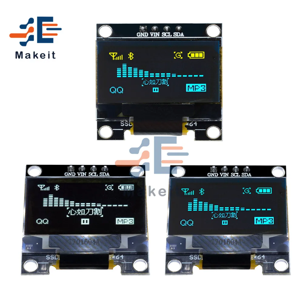 0-96-inch-4-Pin-OLED-Display-Module-128X64-I2C-12864-SPI-Serial-LCD ...