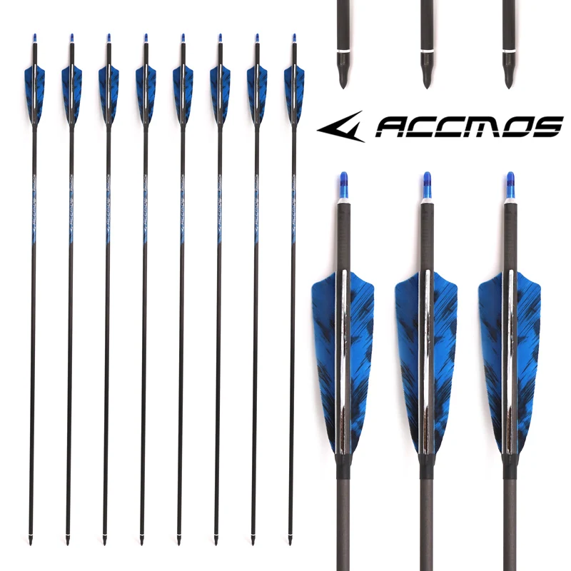 6-12pcs-ID6-2MM-Pure-Carbon-Arrows-Spine-250-300-350-400-500-600-700 ...