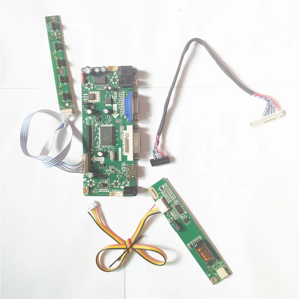 LTN141AT02 001/101 1280*800 14.1 "LCD 모니터 VGA HDMI 호환 DVI M.NT68676 화면 컨트롤러 보드 LVDS 30Pin CCFL ...