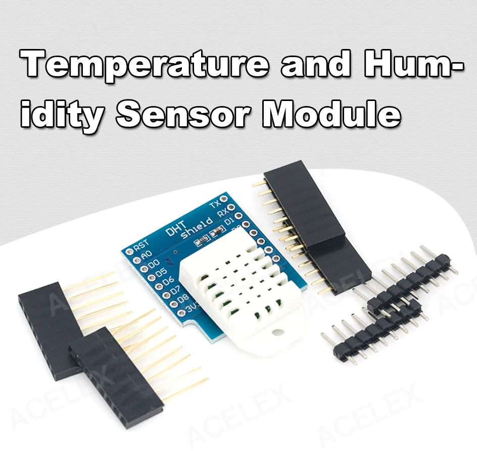 Shop Generic DHT22 Pro Shield for WEMOS D1 mini DHT22 Single-bus ...