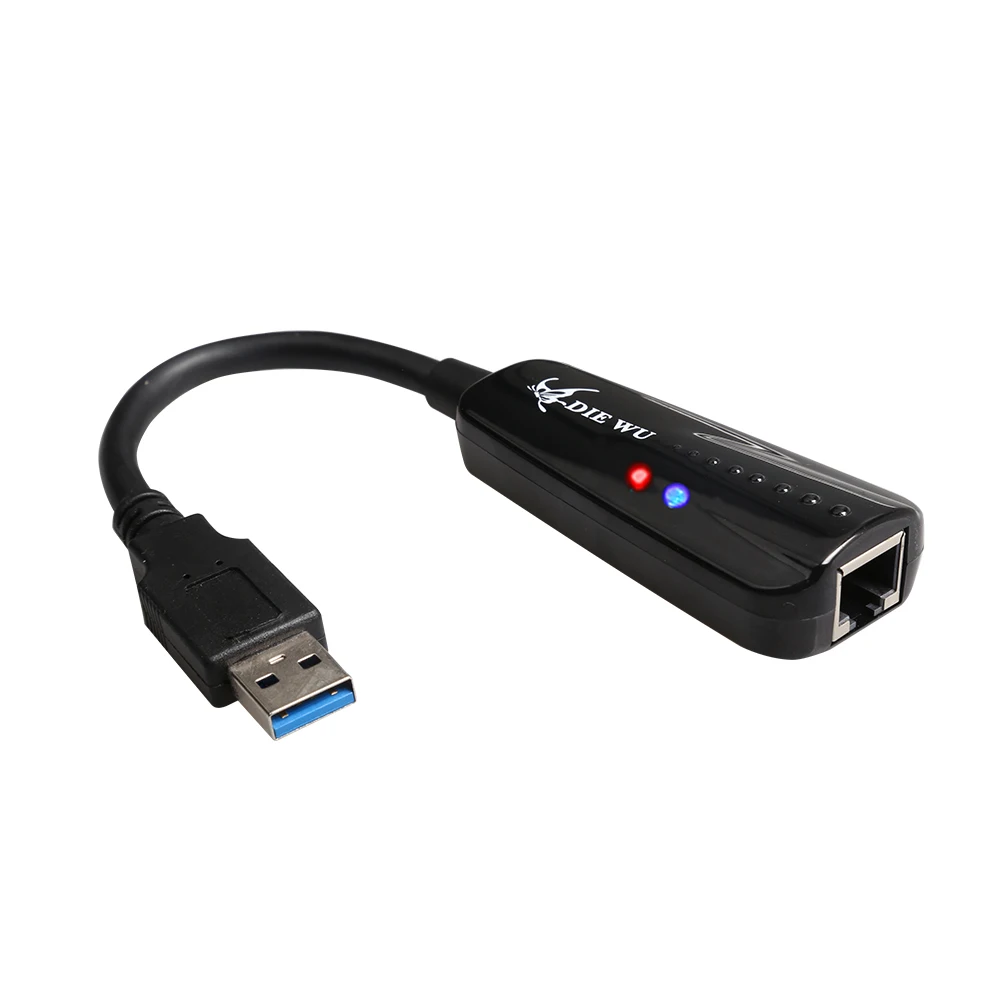 External USB Wired Ethernet Network Card Adapter USB 3.0 to Ethernet ...