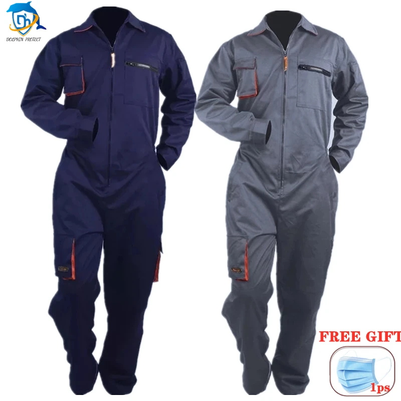 Work-Overall-Uniform-Men-Women-Coveralls-Welding-Suit-Car-Repair ...