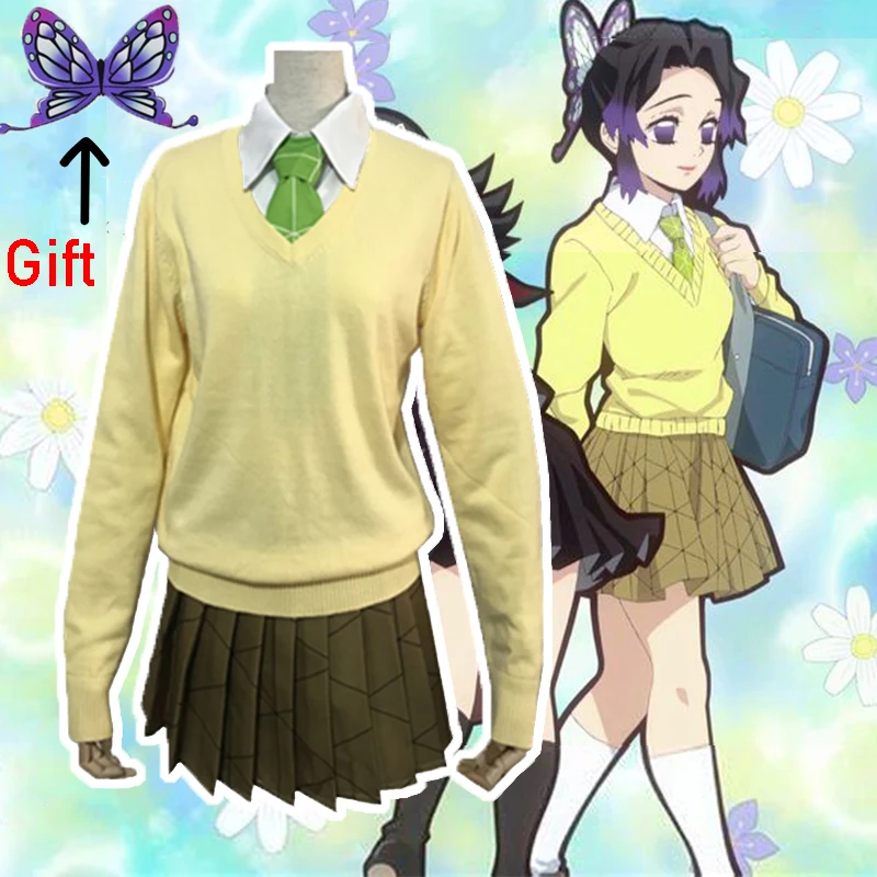 Anime Comic Demon Slayer Kimetsu No Yaiba Cosplay Costumes Kochou ...