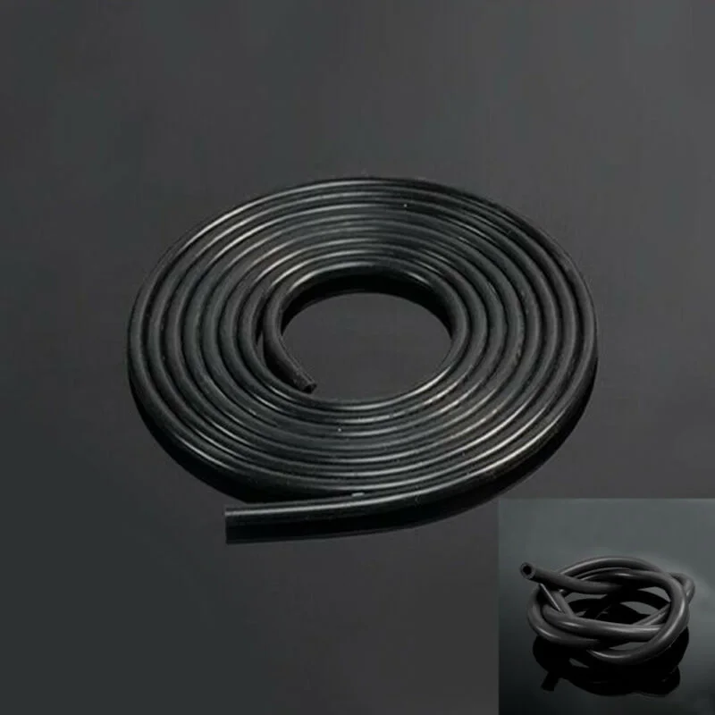 6mm Inner/8mm Outer diameter car Fuel Hose anti-aging Black Air Vacuum ...