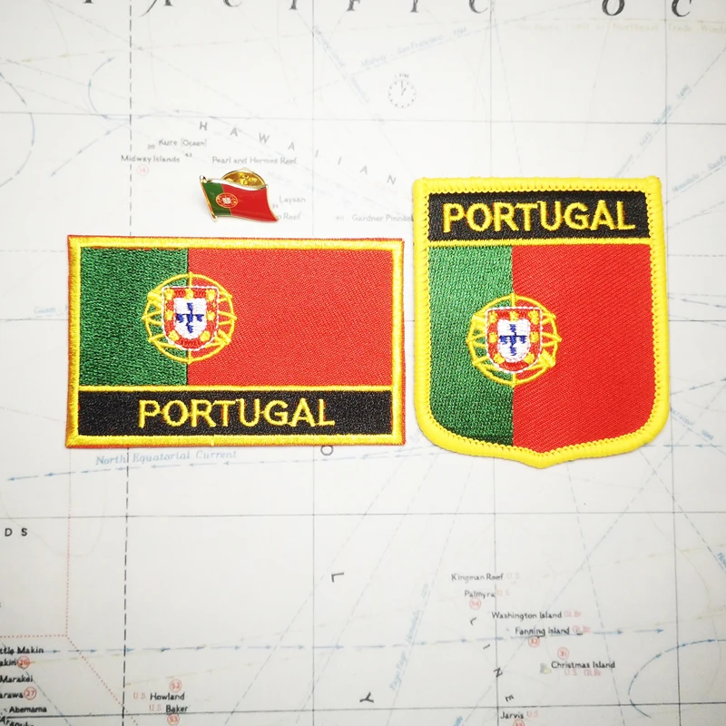 Portugal National Flag | Portugal Sewing Patch | Portugal Shield Patch ...