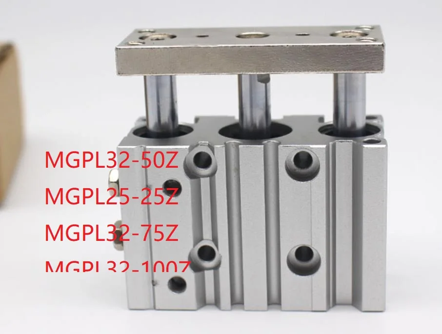 Mgpl32 mgpl空気圧コンパクトガイドシリンダー薄い3軸ロッドボールブッシングMGPL32-50Z MGPL32-25Z MGPL32 ...