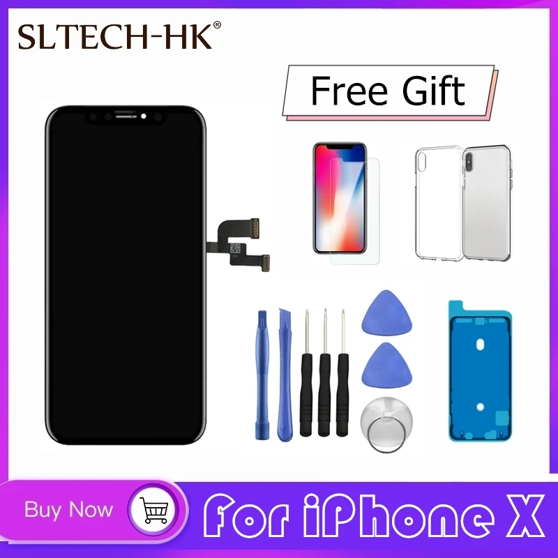 AAA+++ OLED For iPhone X LCD Screen Replacement Display With 3D Force ...