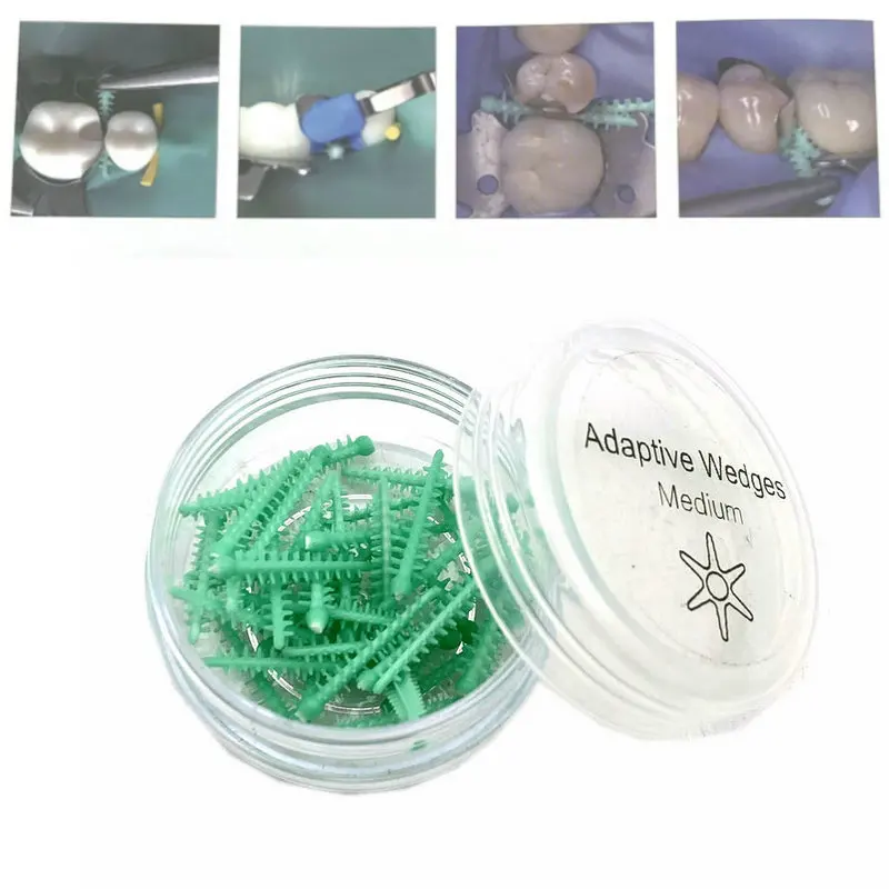 40pcs-box-Dental-Adaptive-Silicone-Interdental-Wedge-Dental-Matrice ...