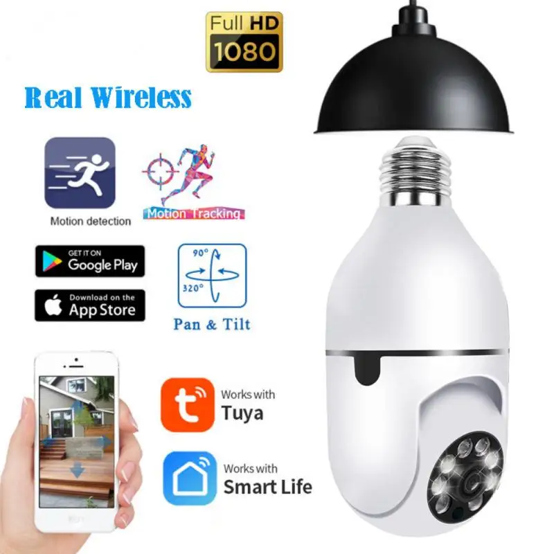 2MP Tuya PTZ Wifi Camera Mini Plus E27 Bulb Socket Latest Model ...