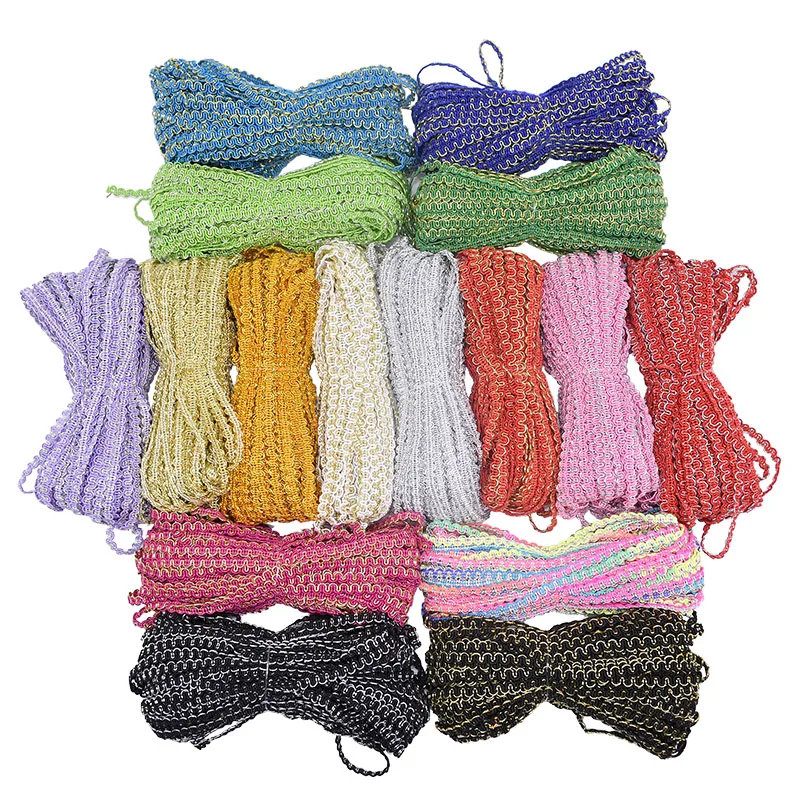 Tissu,Dentelle en forme de S , courbe ruban d'habillage guipure ...
