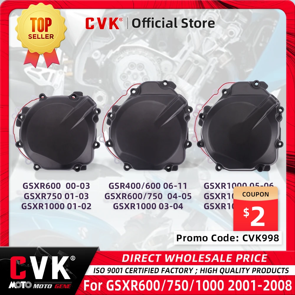 CVK-Engine-Cover-Motor-Stator-Cover-For-SUZUKI-GSXR600-GSXR750-GSXR1000 ...