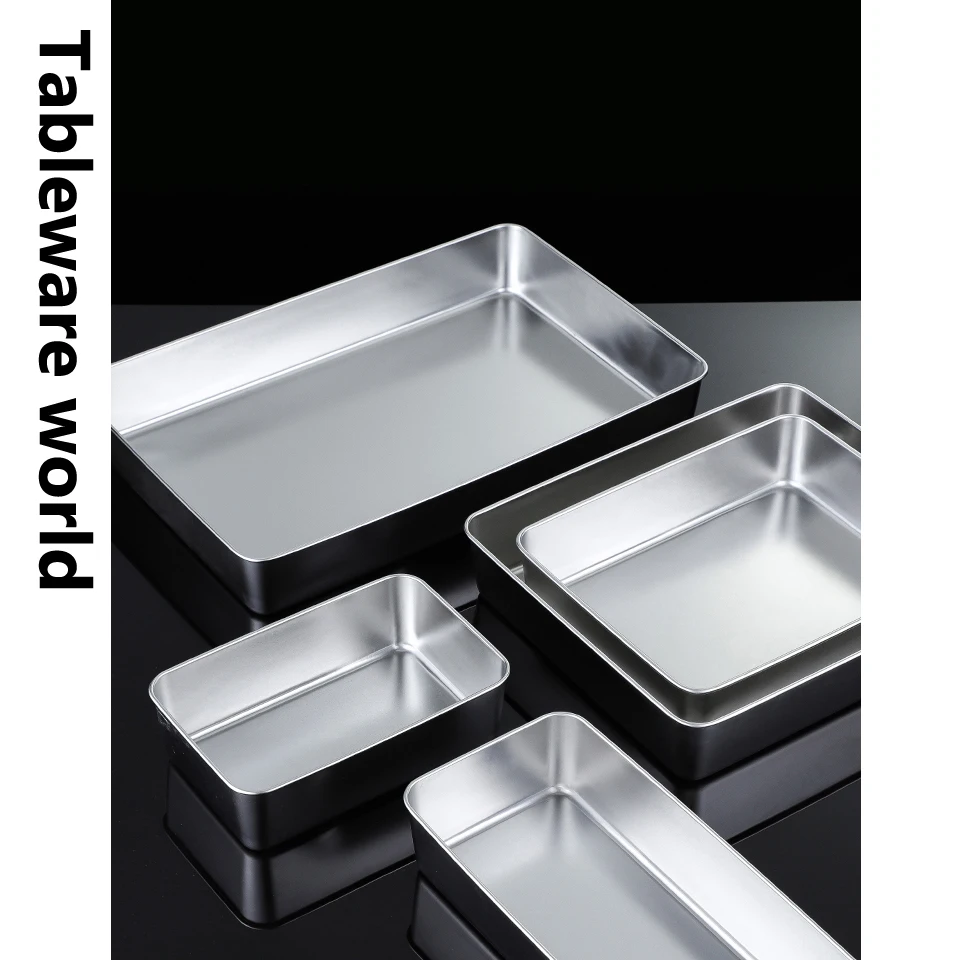 Narrow-sided-Rectangular-Plate-304-Stainless-Steel-Deepened-Flat ...