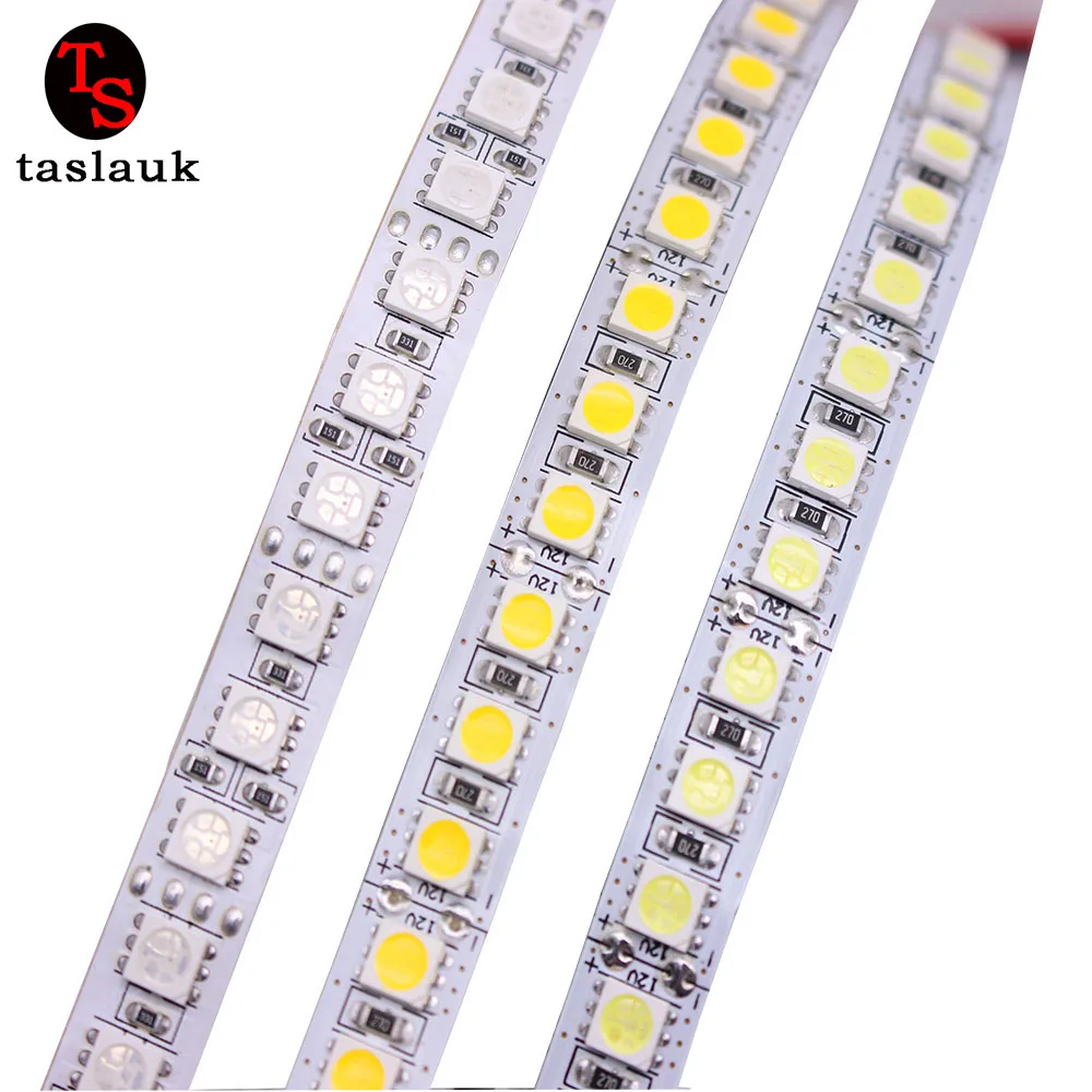 5m Led Strip 5050 Dc12v 24v 120leds/m Flexible Led Strip Tape Lighting ...