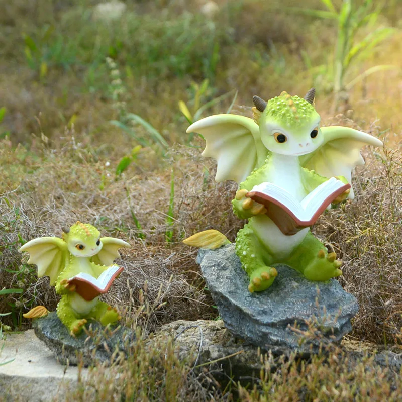 Creative-Cute-Dinosaur-Resin-Crafts-Animal-Dragons-Miniature-Figurines ...